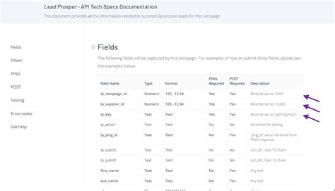 Lead Prosper Ping Post Setup Lead Prosper Knowledge Base