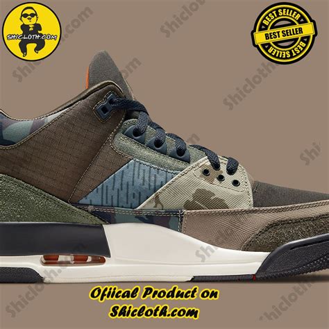 Authentic Jordan 3 Retro Patchwork Camo