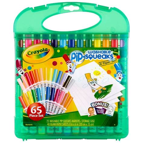 Crayola Pip Washable Squeaks And Paper Set Toy Kingdom