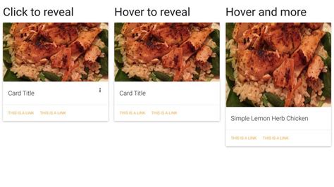 Materializecss Clickable And Hoverable Cards