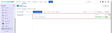 Zephyr Scale Integration Lambdatest