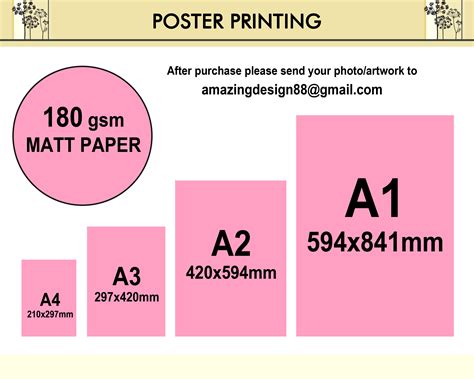 A4 Size Poster Printing