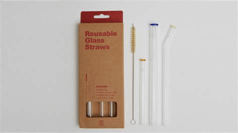 Genesis Boutique 루시드 유리 빨대 세트