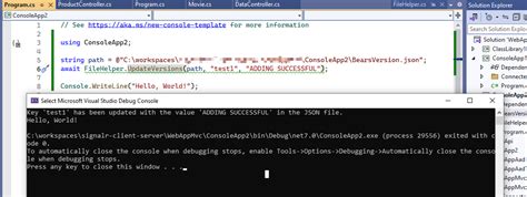 unable to edit json in c stack overflow
