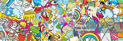 꽃 심장 크라운 구름 입술 메일 다이아몬드 눈을 포함한 세 가지 무작위 요소 배경 세트 손으로 그렸다 귀여운 유행 패치 벽지 T 셔츠에 대한 스톡 벡터 아트 및 기타 이미지