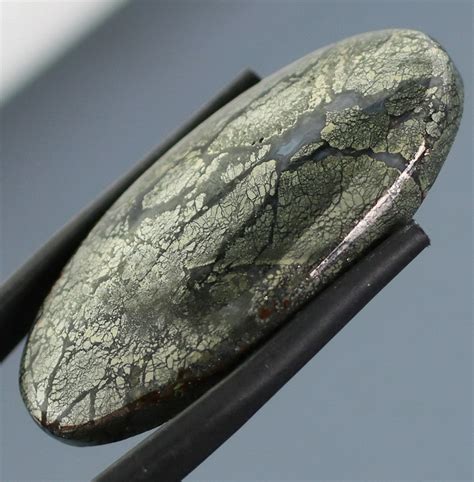 Awesome 36 03ct Nipomo Agate With Marcasite Cabochon Backroom Gems