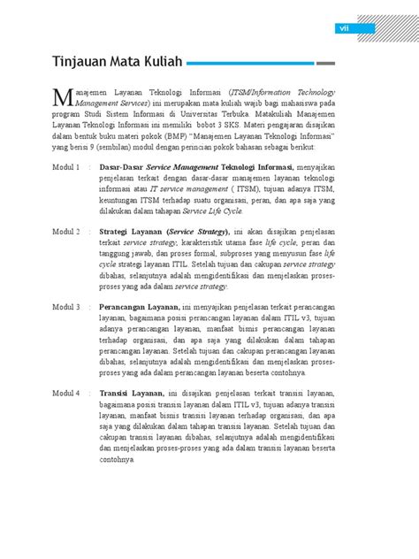 Manajemen Layanan Ti Pdf