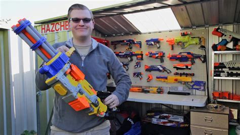 Adult With Nerf Gun Blank Template Imgflip