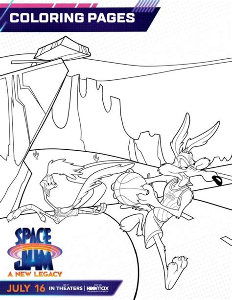 Free Printable Space Jam Coloring Page Mama Likes This