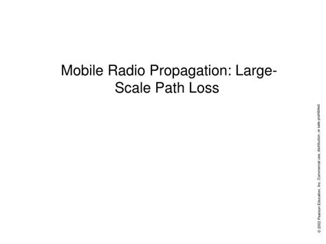 Ppt Mobile Radio Propagation Large Scale Path Loss Powerpoint Presentation Id 9323540