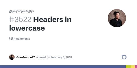 Headers In Lowercase · Issue 3522 · Glpi Projectglpi · Github