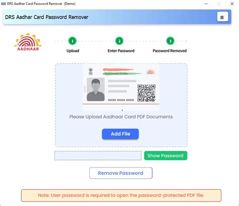 Aadhaar Card Password Remover To Unlock E Aadhaar Password Online