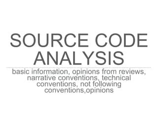 Media Source Code Analysis PPTX Movies Entertainment