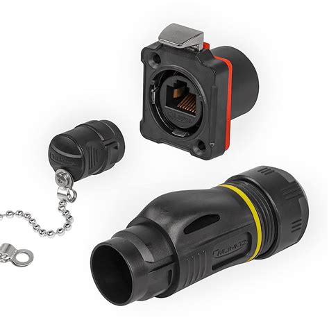 Cerrxian Rj45 Waterproof Industrial Connector Ip67 Rated Up To 10gb S Transmission Rj45 Male