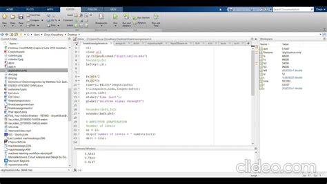 sampling and quantization of a voice signal using matlab software youtube