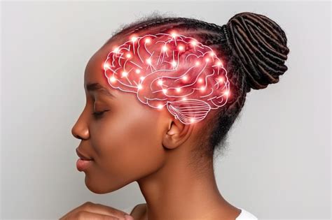 Digital Illustration Of A Glowing Brain With Neural Connections Symbolizing Cognitive Science