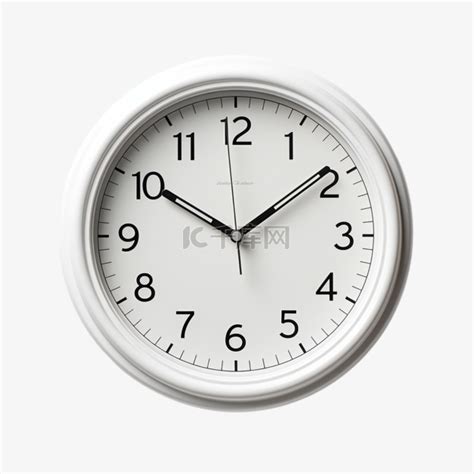 白色钟表3d立体产品设计日常用品常见素材图片免费下载 千库网