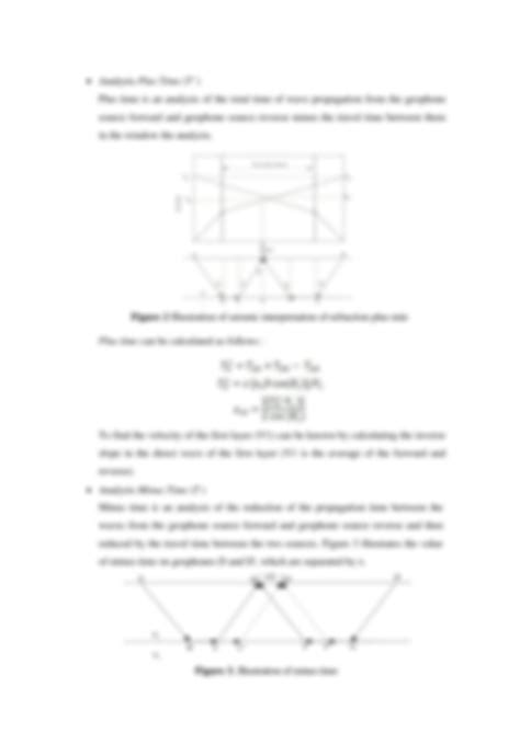 Solution 2d Refraction Seismic Data Acquisition Simulation And Depth