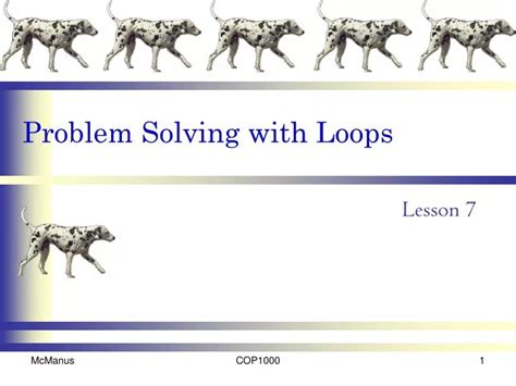 Ppt Problem Solving With Loops Powerpoint Presentation Free Download