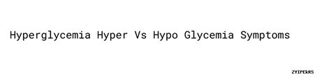 Hyperglycemia Hyper Vs Hypo Glycemia Symptoms Universidad César Vallejo
