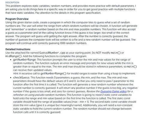 Solved Description This Problem Explores Static Variables