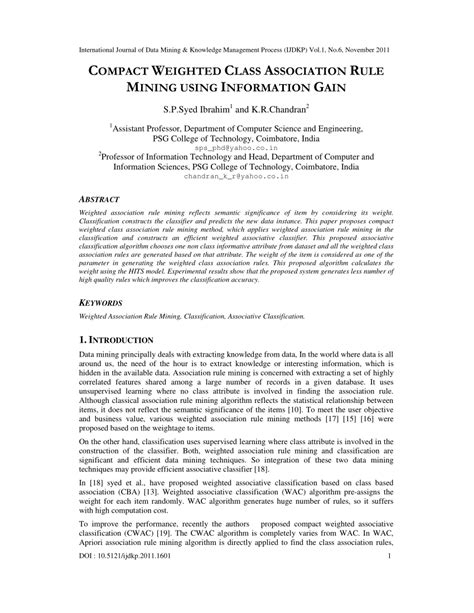 pdf compact weighted associative classification