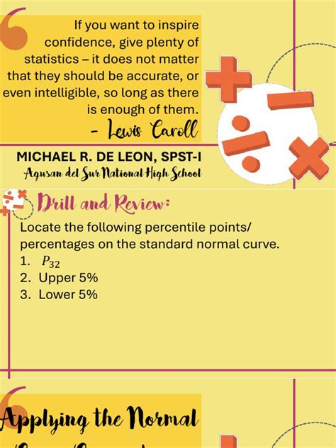 11 Applying The Normal Curve Concepts In Problem Solving Pdf