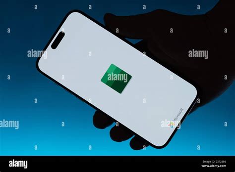 New York Usa May 6 2024 Open Microsoft Excel App On Smartphone In