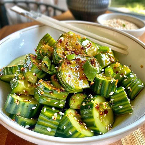 Spicy Asian Cucumber Salad Recipe