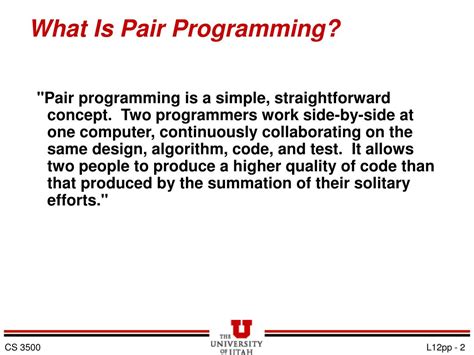 Ppt The Benefits Of Pair Programming Powerpoint Presentation Free