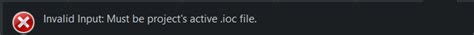 Solved Stm32cubeide Cant Find Ioc File Stmicroelectronics Community