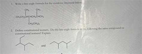 Solved Write A Line Angle Formula For The Condense Chegg