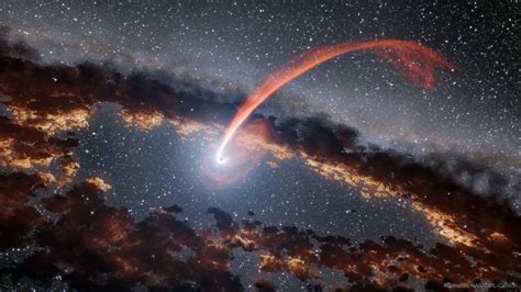 A Black Hole Disrupts A Passing Star” Illustration Credit Nasa Jpl