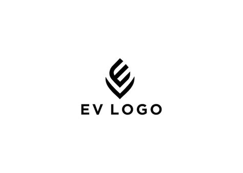 Premium Vector Ev Logo Design Vector Illustration