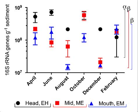 Spatial And Temporal Variation In 16s Rrna Gene Copy Abundances In