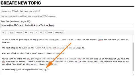 How To Use BBCode To Add A Link To A Topic Or Reply Question And Answer Question And Answer