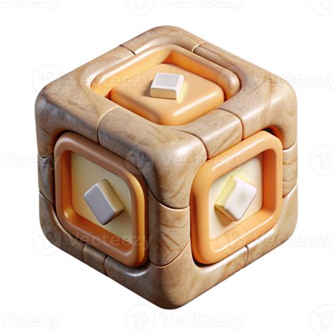 Extraordinary Traditional Rotating Cube With Code Cutout Element