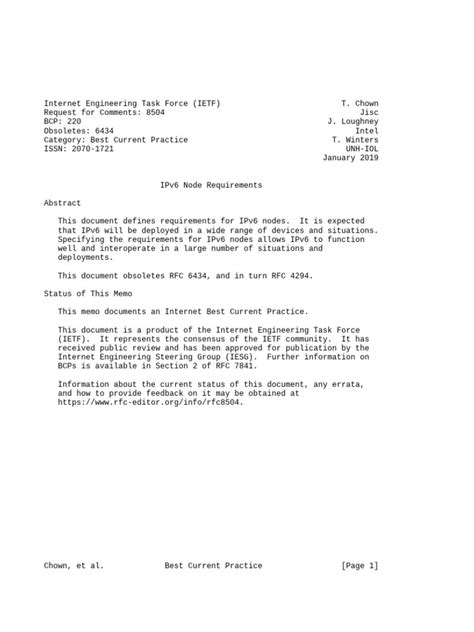 Rfc 8504 Download Free Pdf I Pv6 Internet Protocols