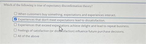 Solved Which Of The Following Is True Of Expectancy