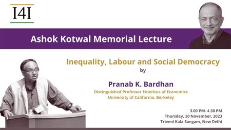 Ideas For India I4i On Linkedin Annual Ashok Kotwal Memorial Lecture