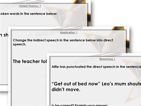 Year 4 Gps Direct Speech Lesson Autumn Block 1 By Classroom Secrets Teaching Resources