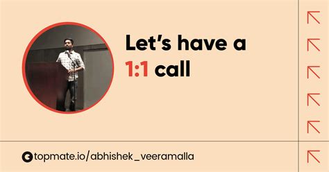 Abhishek Veeramalla Book A Call On Topmate