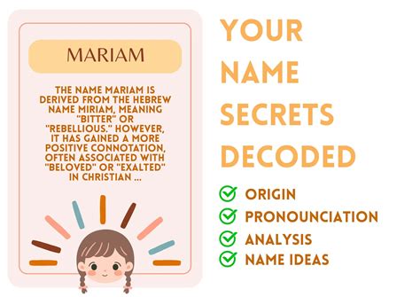 Mariam Girl Name Meaning And Pronunciation