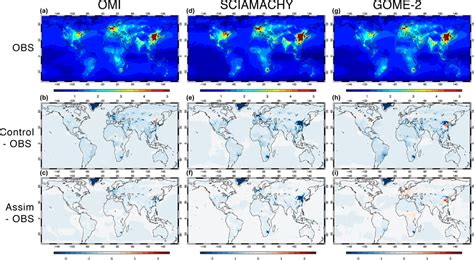 Global Distributions Of The Tropospheric No 2 Columns In 10 15 Molec