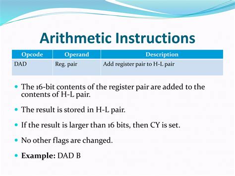 Instruction Set Of 8085 Ppt