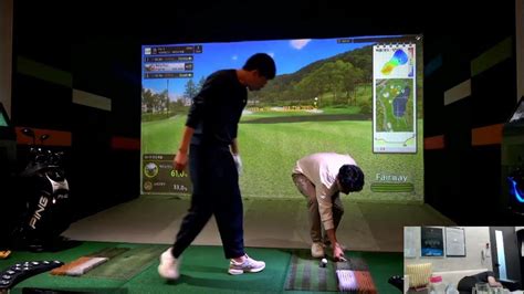 헉스크린골프중 아이언헤드가 날라감~ 안다쳐서 다행~ Youtube