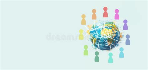 Communication Between People Brainstorming For Ideas And Environmental Solution Global