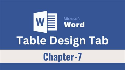 Table Design Tab In Word At Conrad Williams Blog