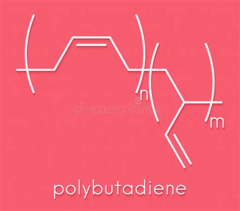 Polybutadiene Butadiene Rubber Polymer Chemical Structure Used In