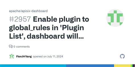 Enable Plugin To Global Rules In Plugin List Dashboard Will Removed